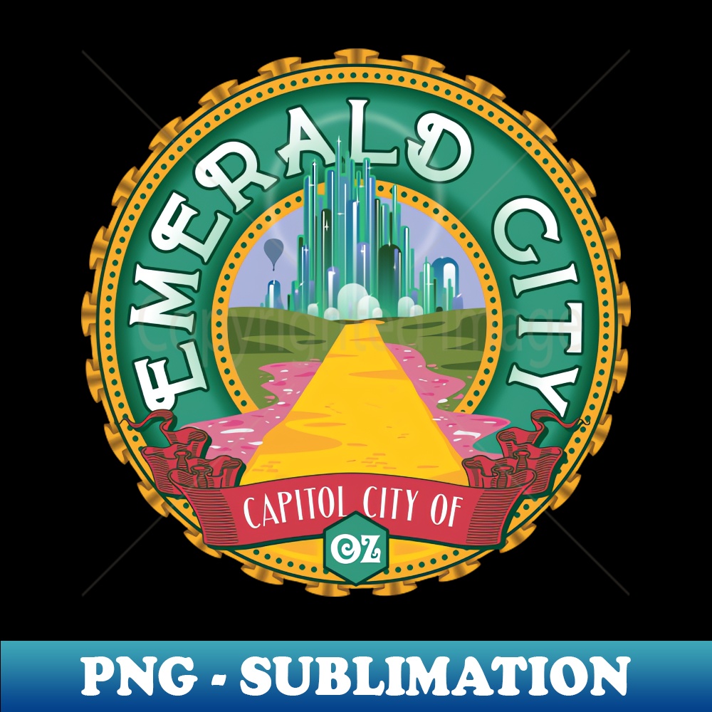 Emerald City - PNG Transparent Sublimation Design - Transfor - Inspire ...