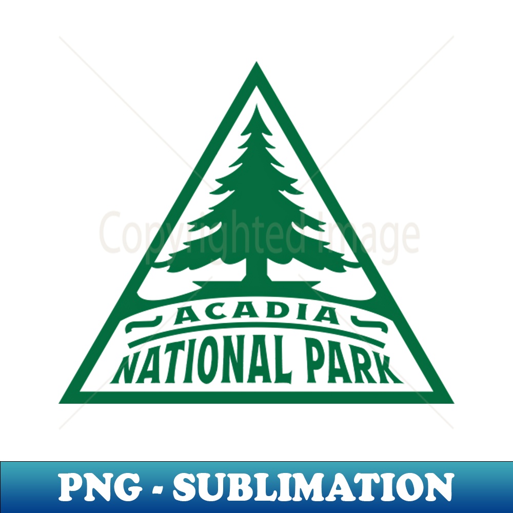 Acadia National Park Tree Triangle - Green - Modern Sublimat | Inspire ...