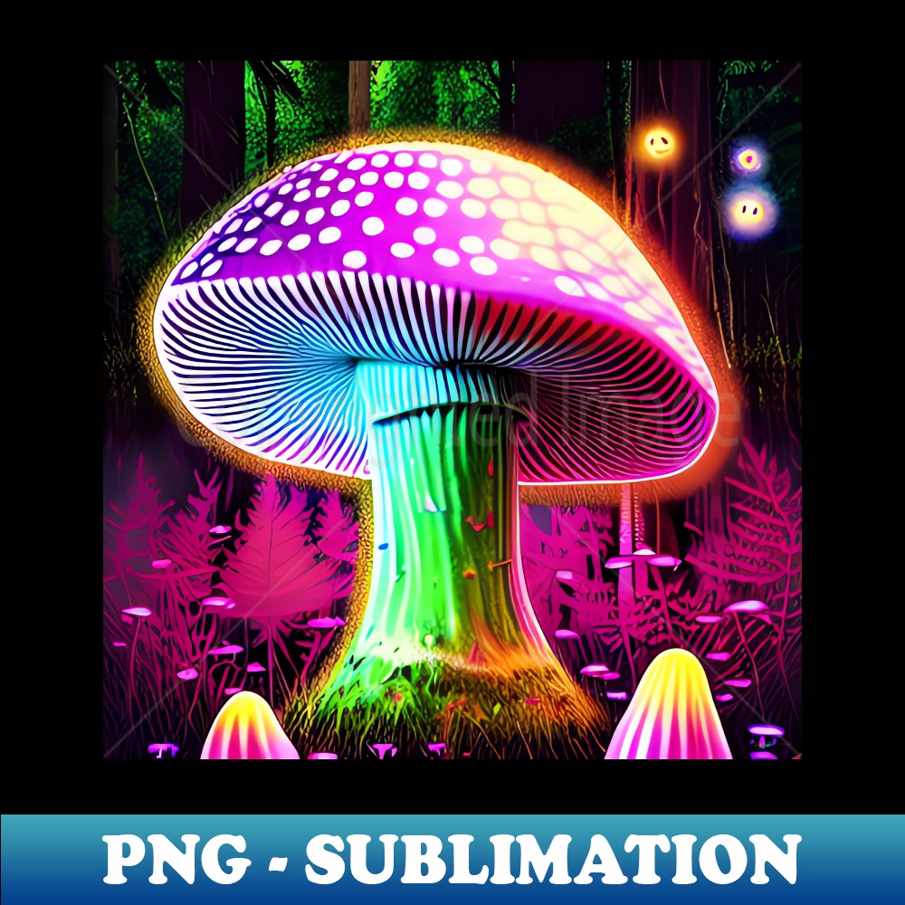 Shrooms Blacklight Poster Art 9 - PNG Sublimation Digital Do | Inspire ...