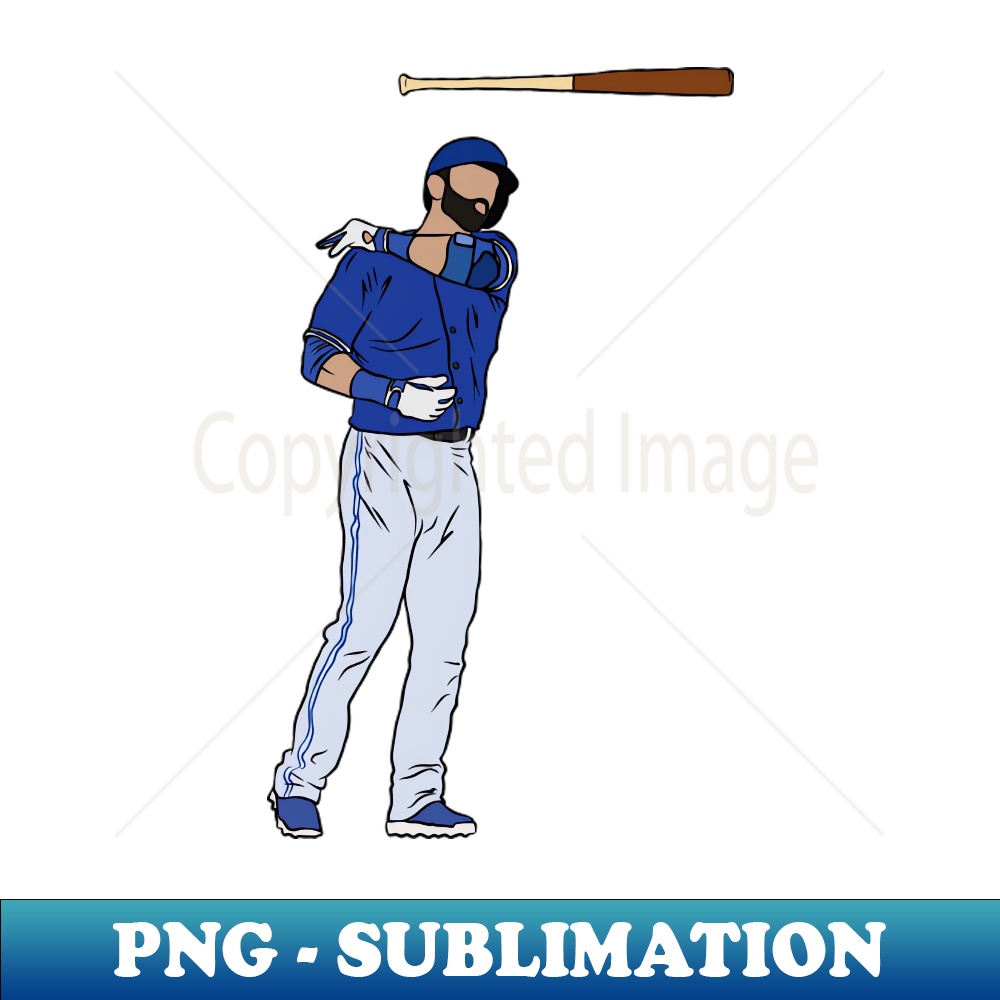 Jose Bautista Bat Flip - Instant Sublimation Digital Downloa | Inspire ...