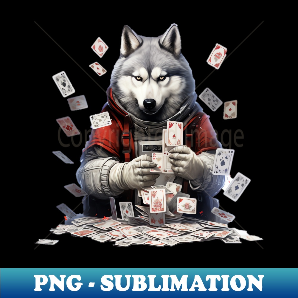 Husky Card Sharp - Sublimation-Ready PNG File - Bring Your D | Inspire Uplift