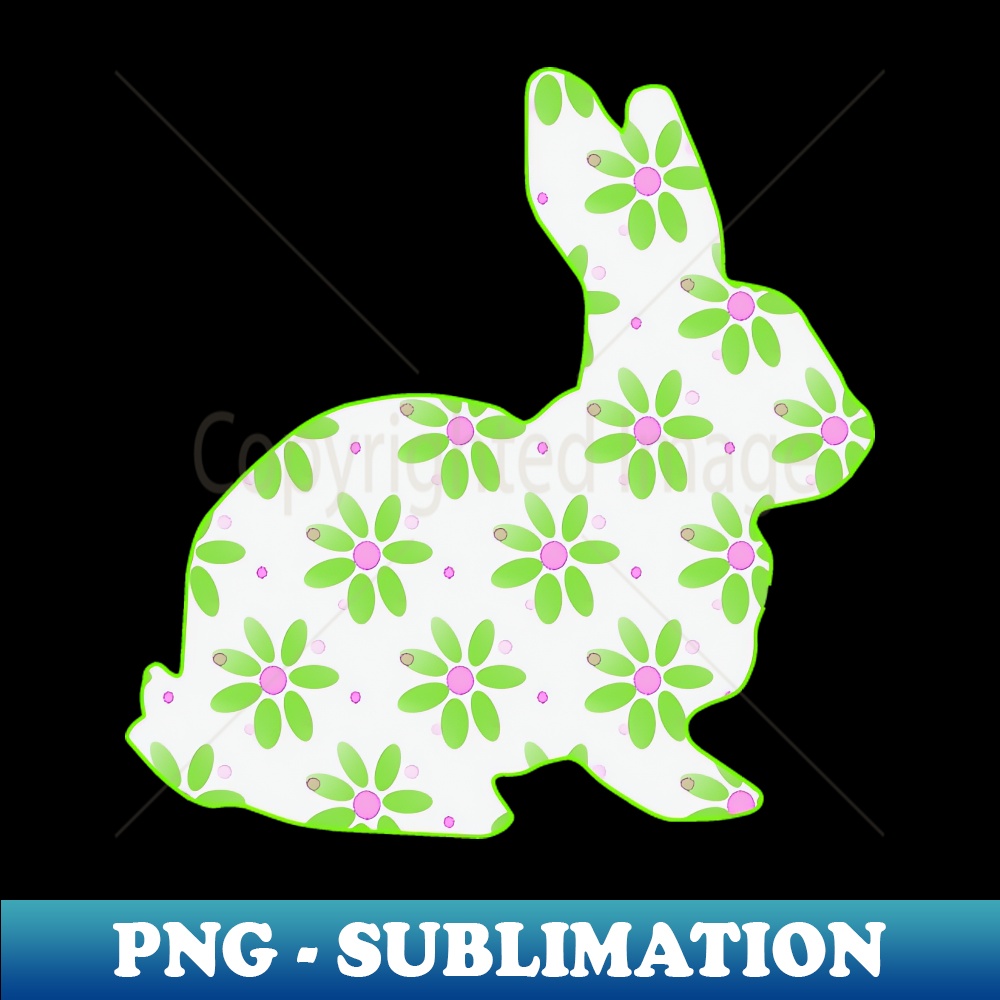 Cute Easter Bunny Rabbit Spring Flowers - High-Resolution PN | Inspire ...