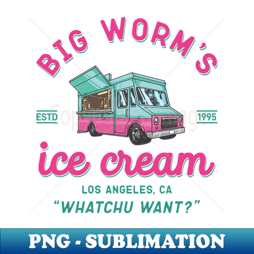 Big Worms Ice Cream Friday Movie - PNG Transparent Sublimati | Inspire ...