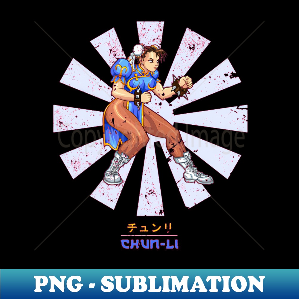Street Fighter Chun Li Retro Japanese - Exclusive Sublimatio | Inspire ...