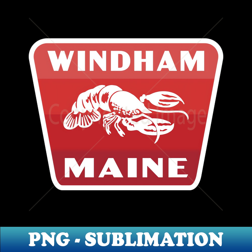 Windham Maine Retro Lobster Badge Red - Aesthetic Sublimatio | Inspire ...