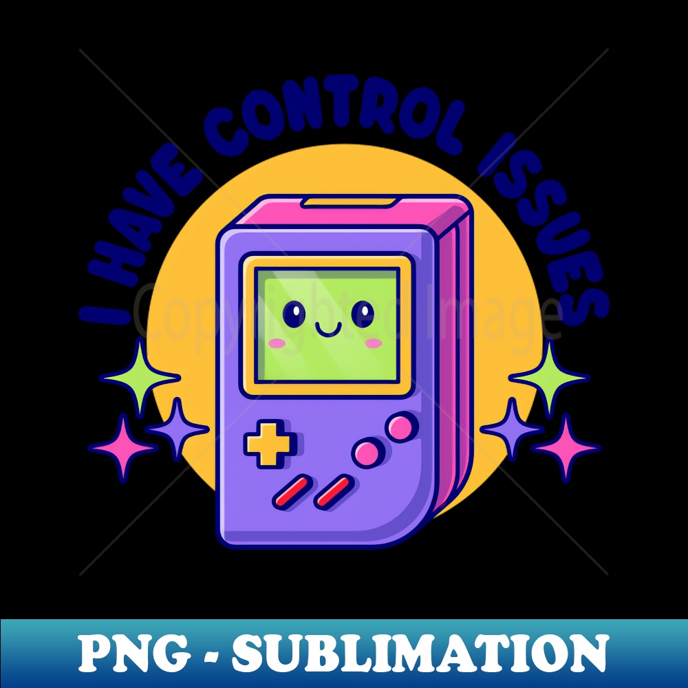 Cute Kawaii Video Game Console - Funny Control Issues Pun - | Inspire ...