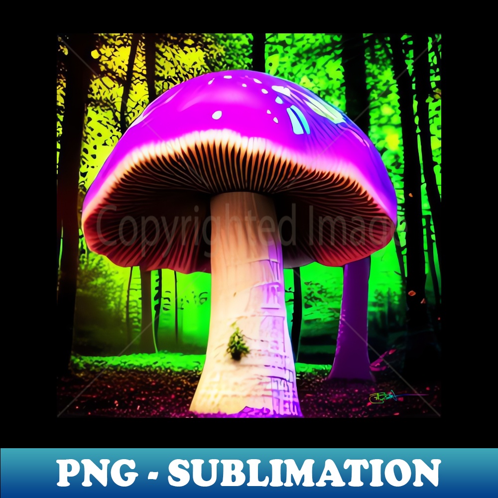 Shrooms Blacklight Poster Art 6 - Premium PNG Sublimation Fi | Inspire ...