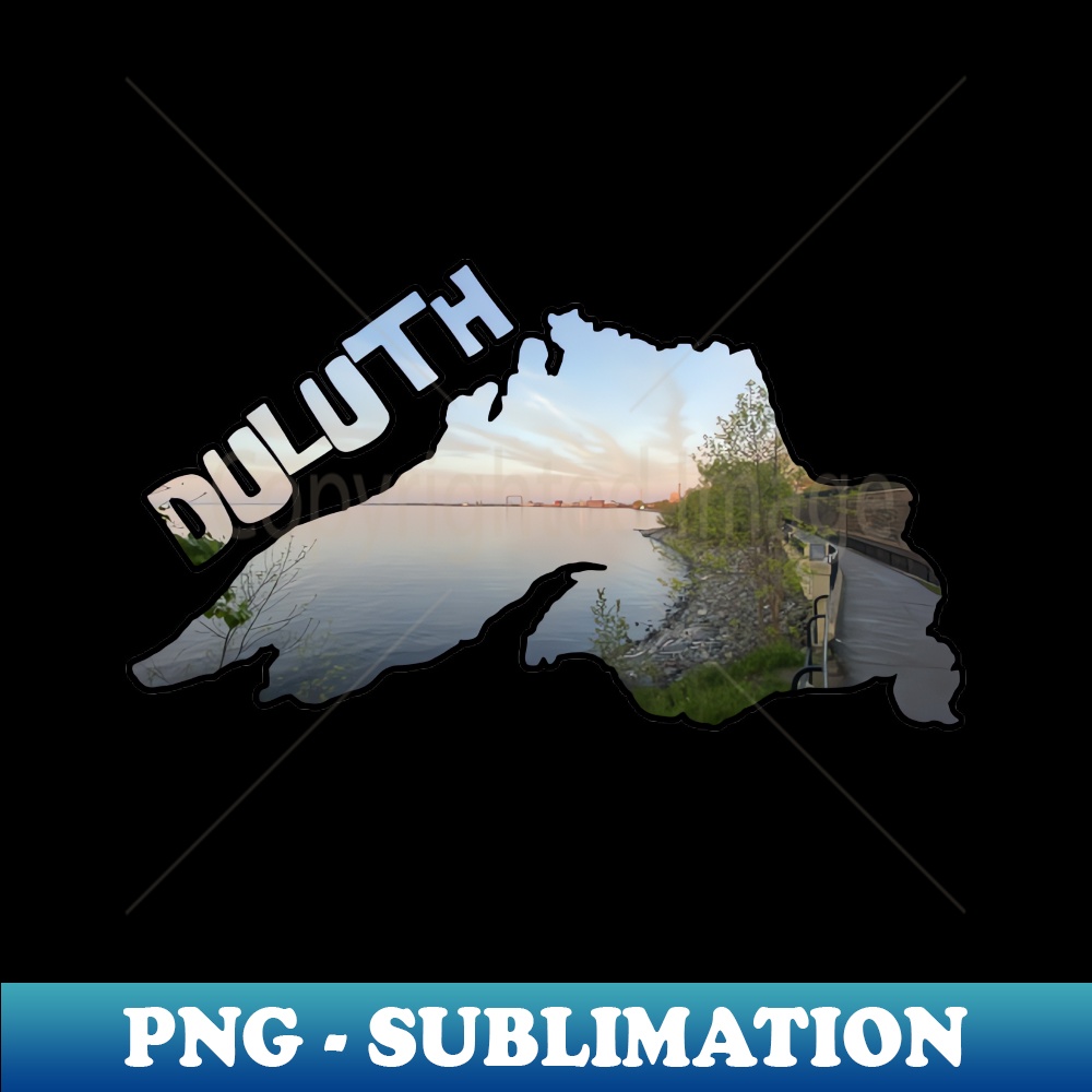 Lake Superior Outline Aerial Lift Bridge Duluths Lakewalk - | Inspire ...