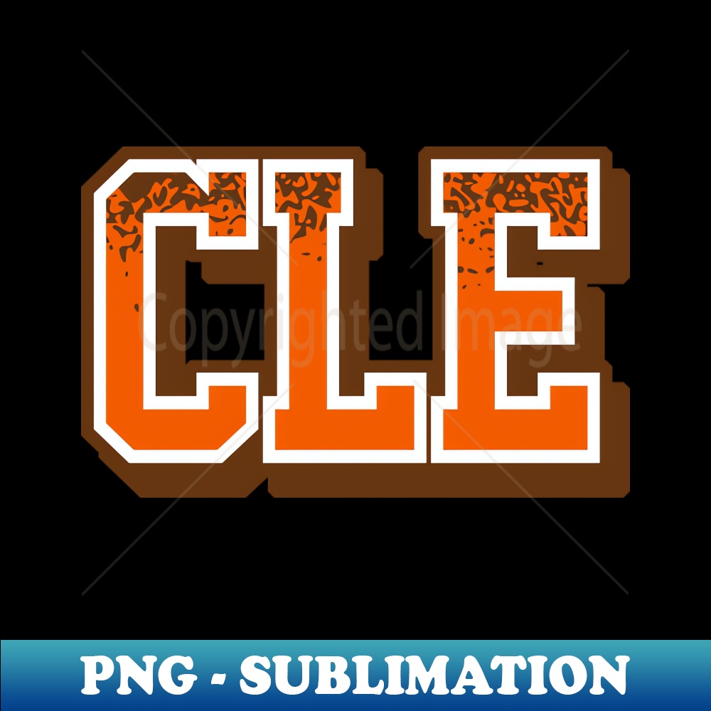 Cleveland Football Retro Sports Letters - Sublimation-Ready | Inspire ...