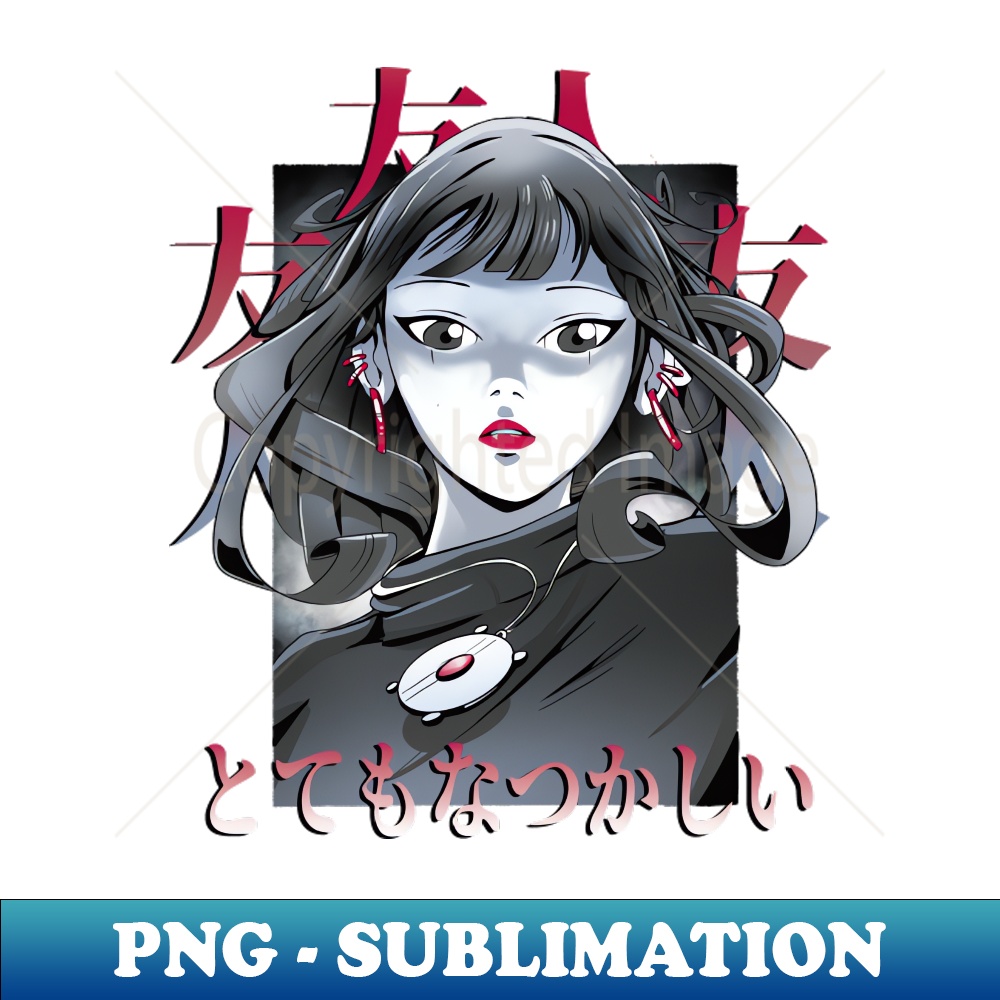 Anime illustration of Dramatic anime girl - Premium PNG Subl - Inspire ...