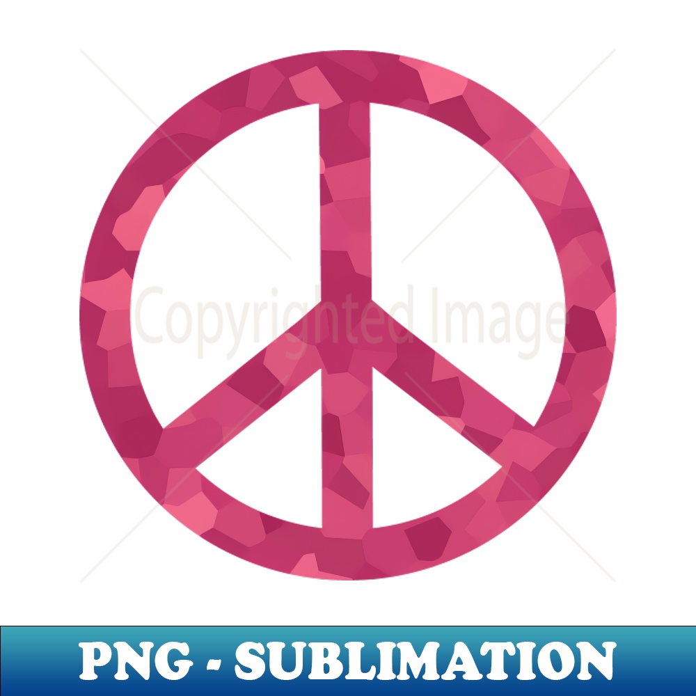 Peace Sign Raspberry Sorbet - PNG Transparent Sublimation De | Inspire ...