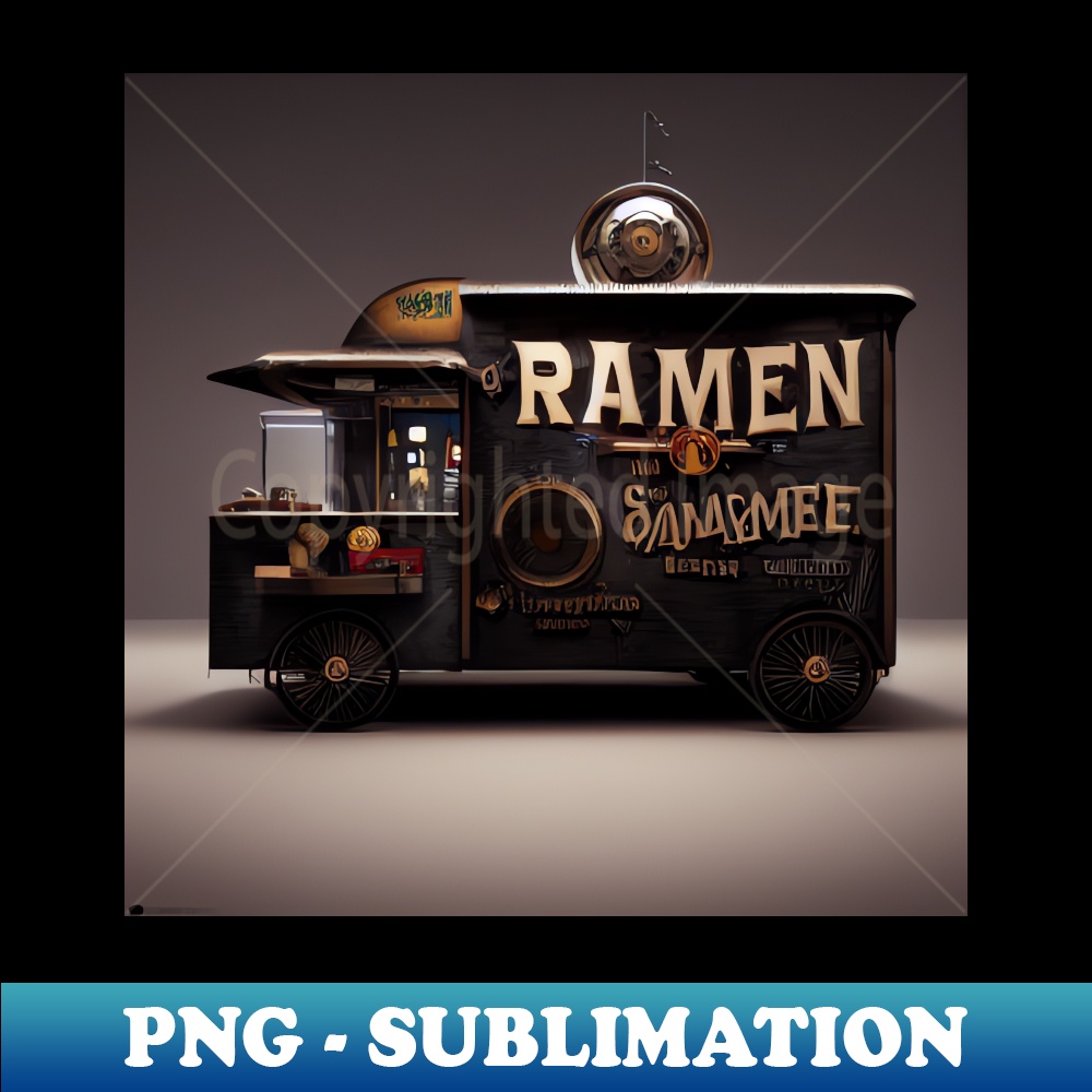 Steampunk Tokyo Ramen Food Truck - Premium Sublimation Digit - Inspire ...