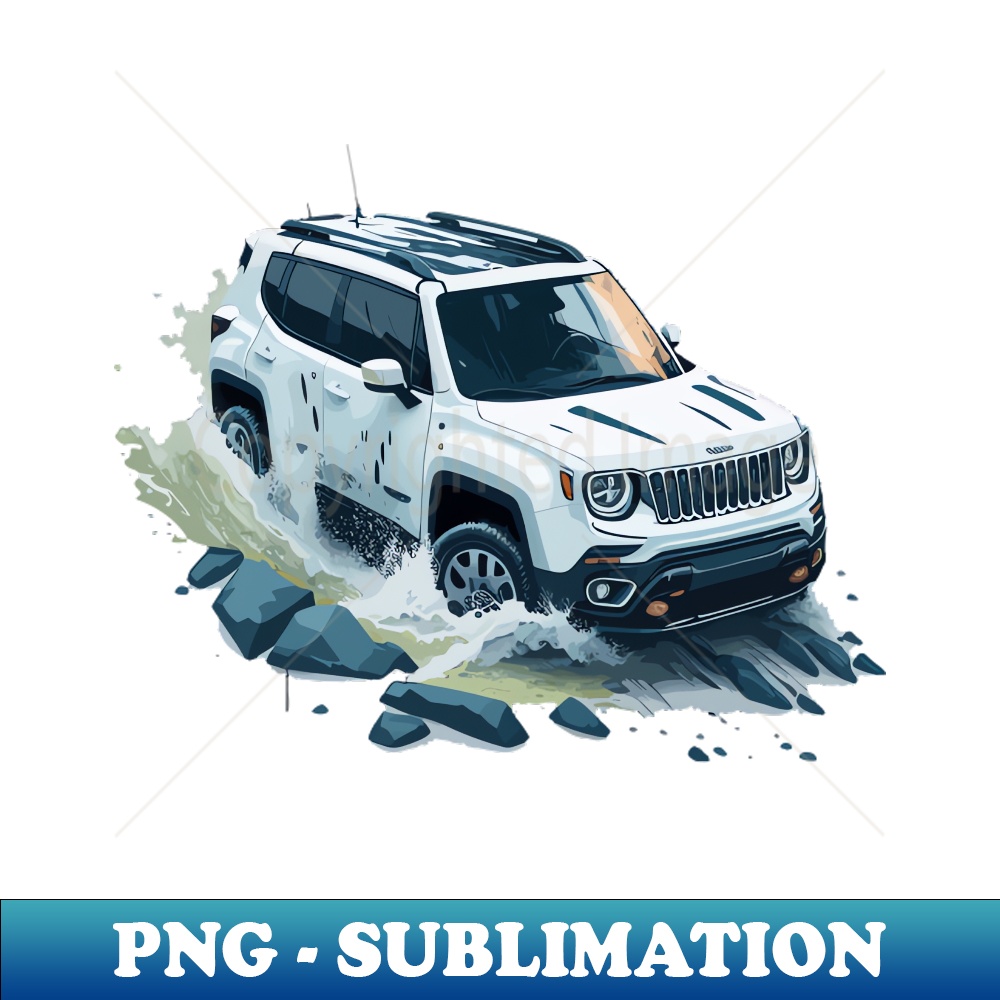 White jeep - Artistic Sublimation Digital File - Bring Your - Inspire ...