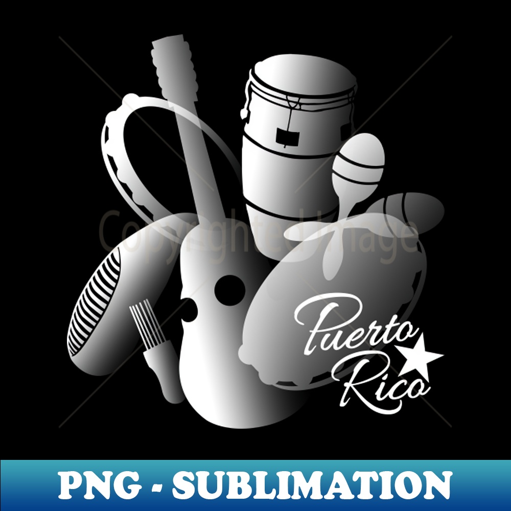 Puerto Rico Music Icons - PNG Transparent Sublimation File - | Inspire ...