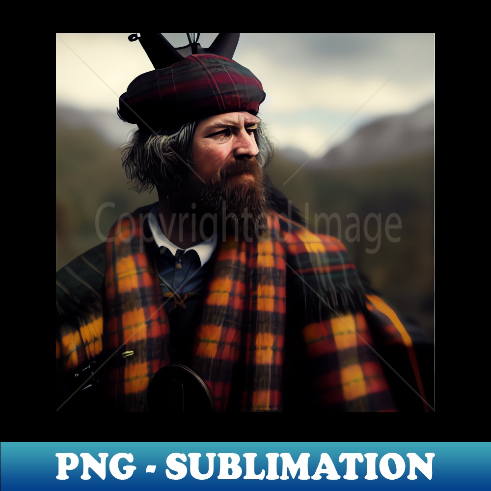 Scottish Highlander in Clan Tartan - High-Resolution PNG Sub | Inspire ...
