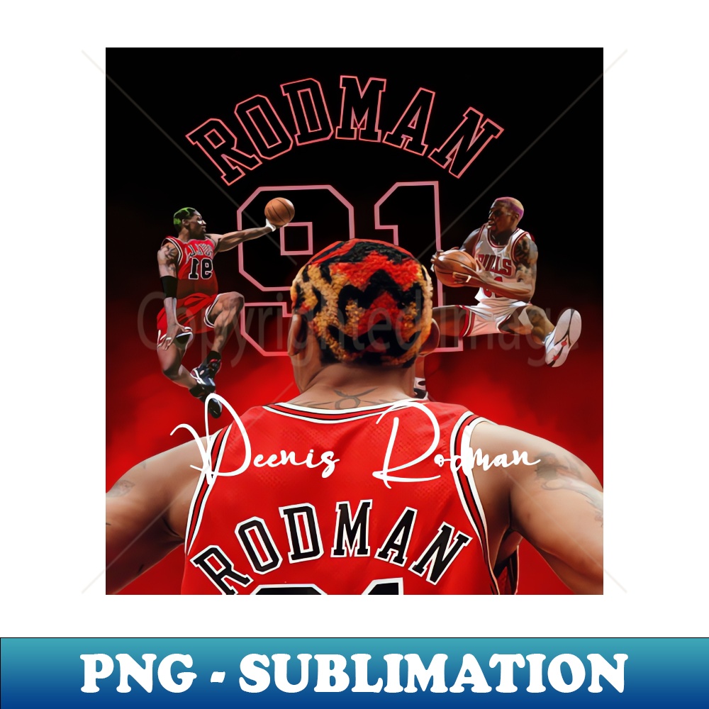 Dennis Rodman 91 - PNG Transparent Sublimation File - Create | Inspire ...