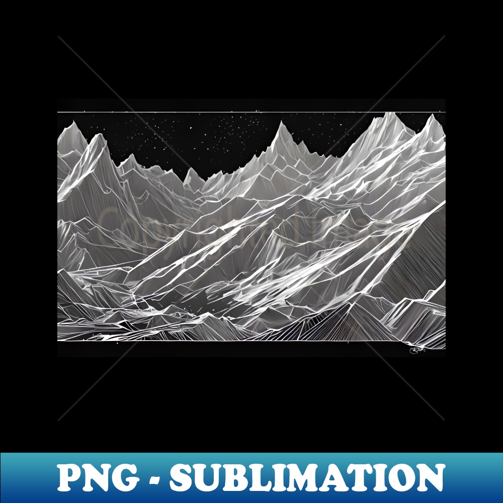 Minimalist Geometry Mountain Range 51 - Exclusive PNG Sublim | Inspire ...
