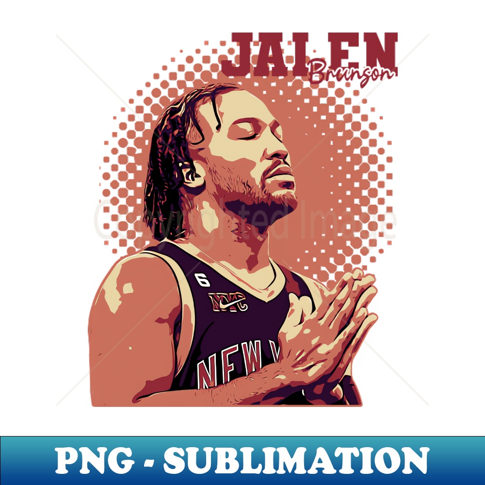 Jalen Brunson Retro style - Instant PNG Sublimation Downloa | Inspire ...