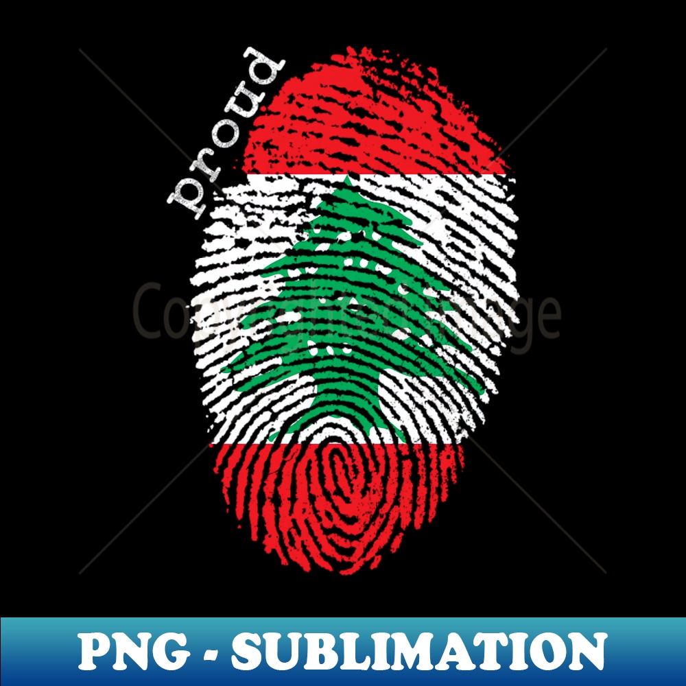 Lebanon flag - Signature Sublimation PNG File - Defying the | Inspire ...