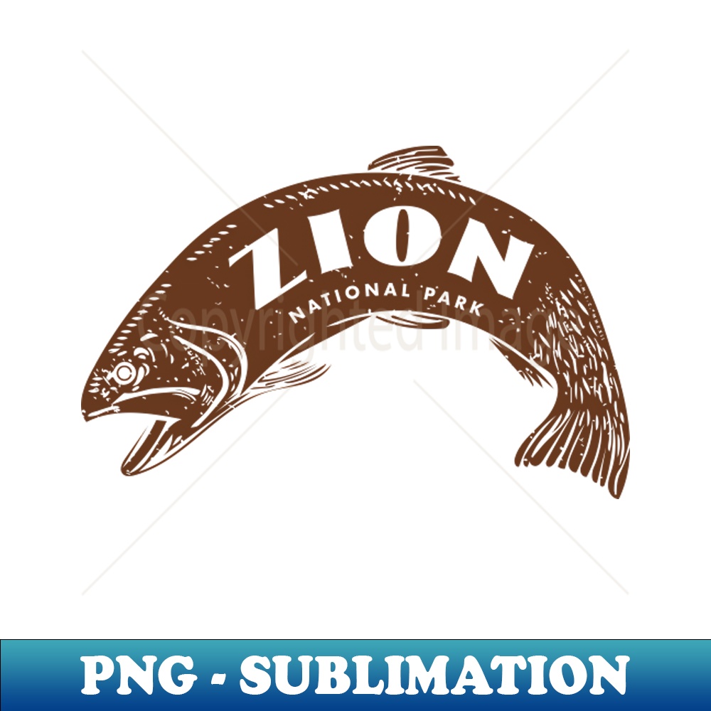 Zion National Park Fish - Brown - Special Edition Sublimatio - Inspire ...
