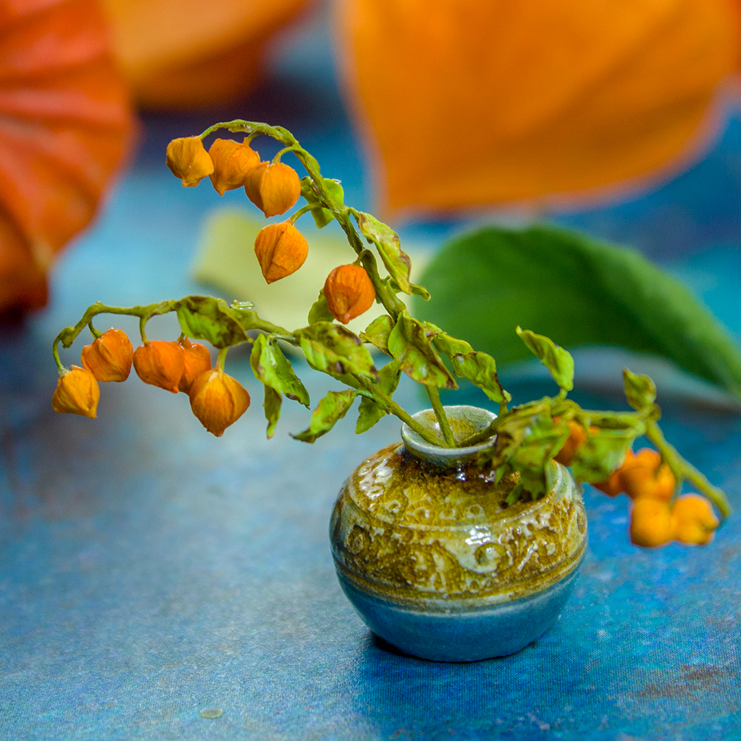 TUTORIAL Miniature physalis with air dry clay | Dollhouse mi | Inspire Uplift