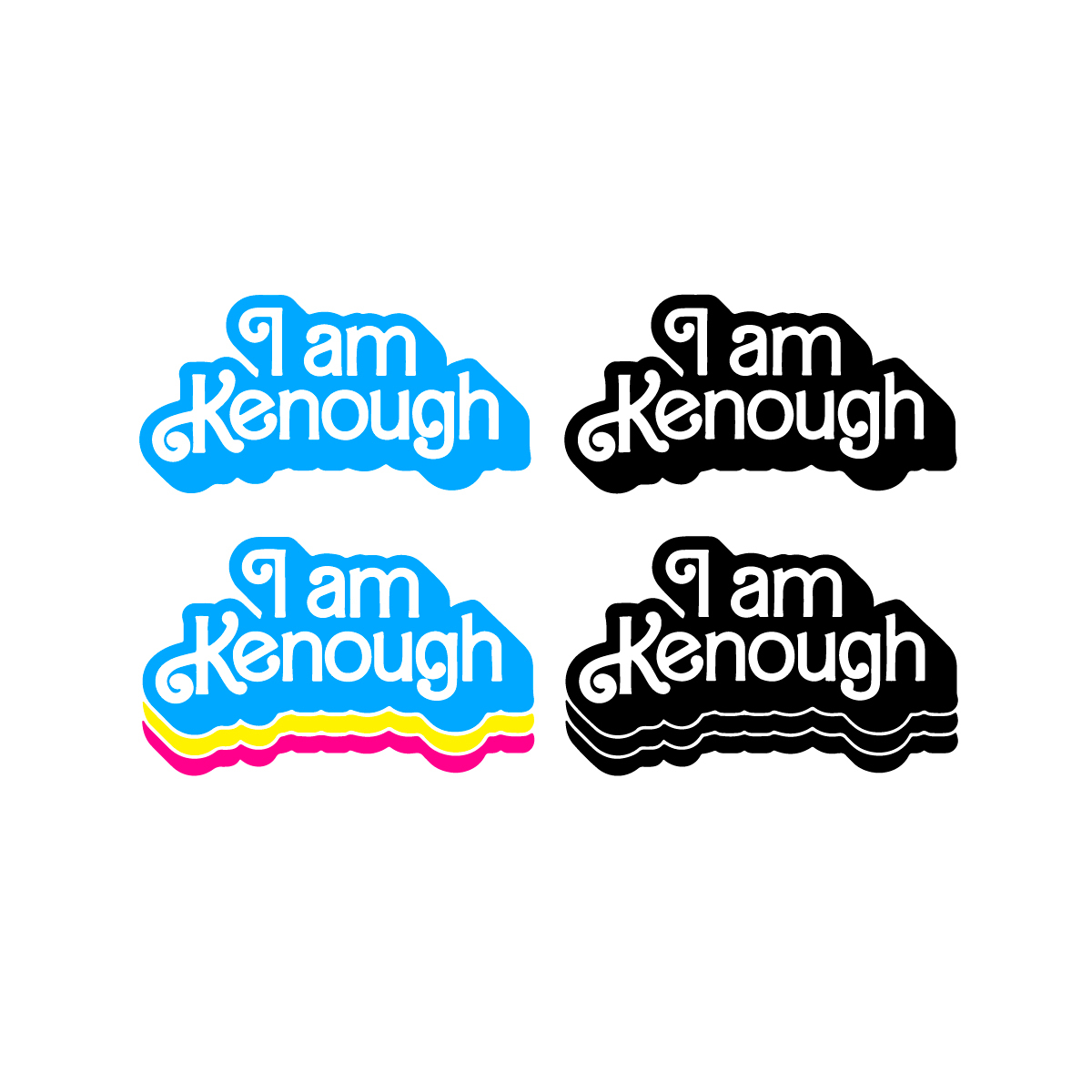 I am Kenough Ken is Enough Logo Babe Doll Design Bundle Retr | Inspire ...