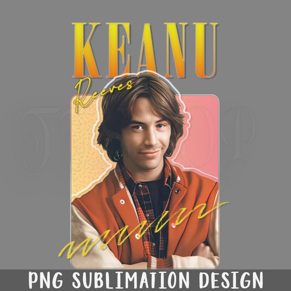 Keanu Reeves 90s Style Original Aesthetic Design PNG Downlo | Inspire ...