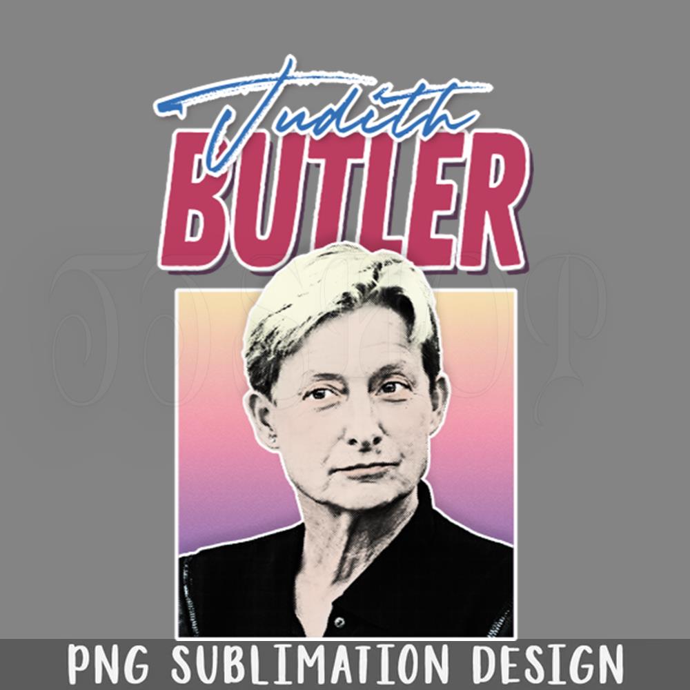 Judith Butler Feminist Icon Fan Art Design PNG Download | Inspire Uplift