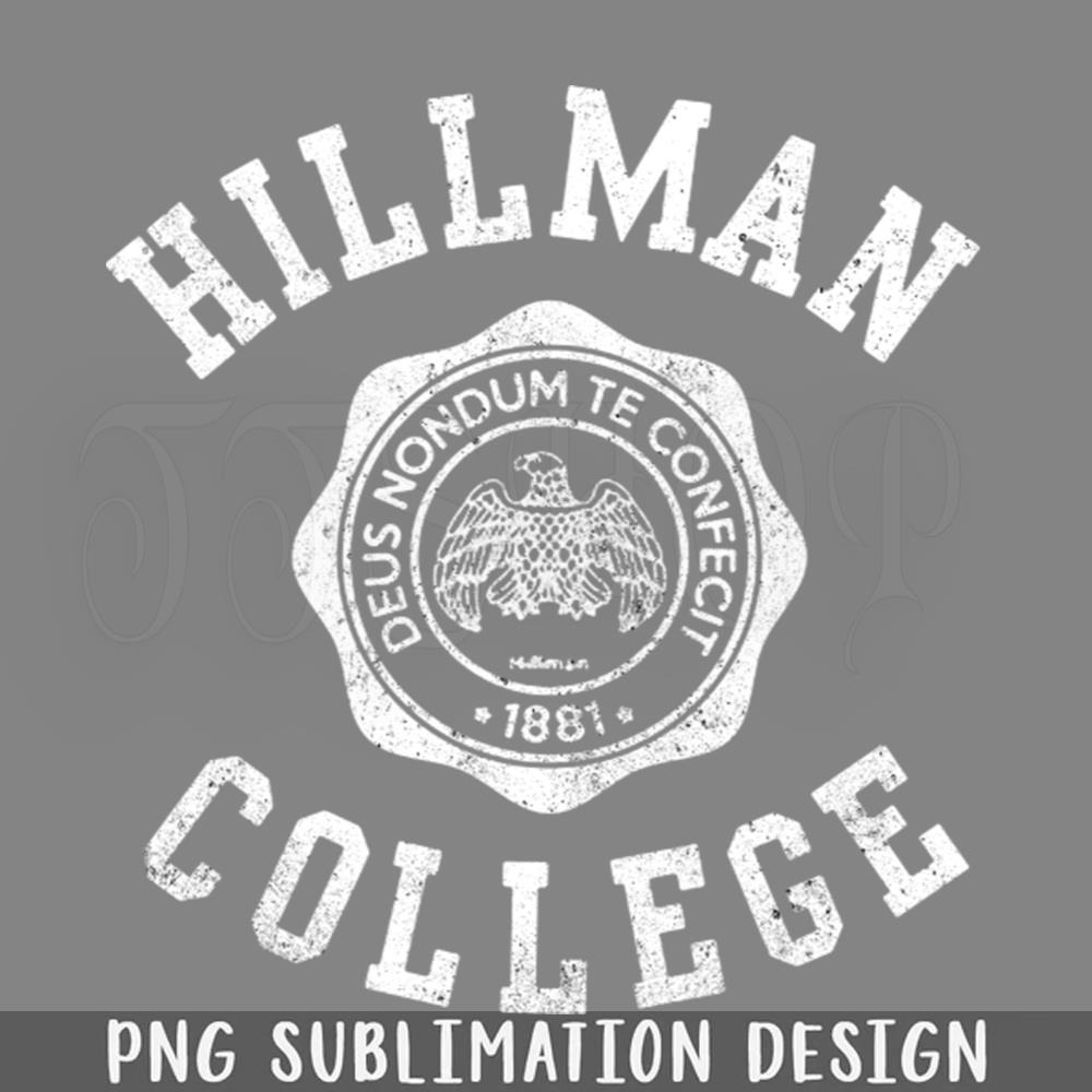 Hillman College Red REtro PNG Download | Inspire Uplift