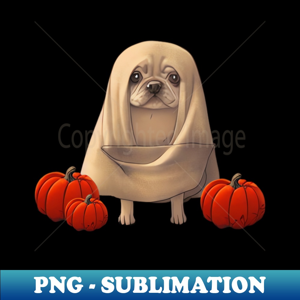 Spooky Halloween American Bulldog Puppy in Cheesecloth Funny | Inspire ...