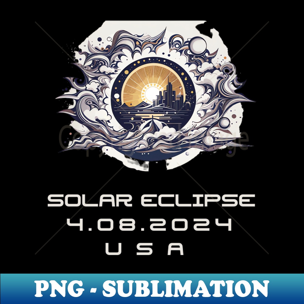 solar eclipse 2024 USA - Premium Sublimation Digital Downloa | Inspire ...