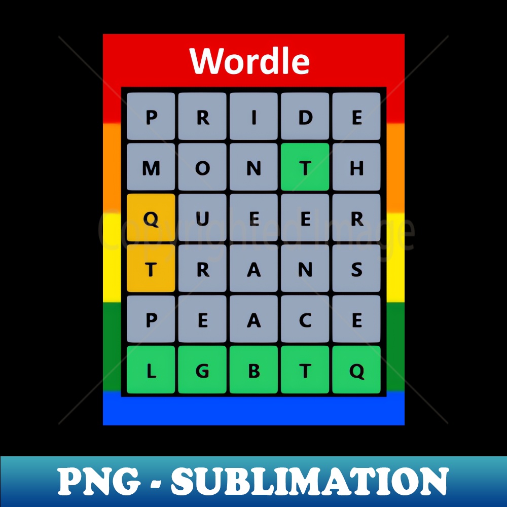 Gay Pride LGBTQ Wordle - Signature Sublimation PNG File - Un | Inspire ...
