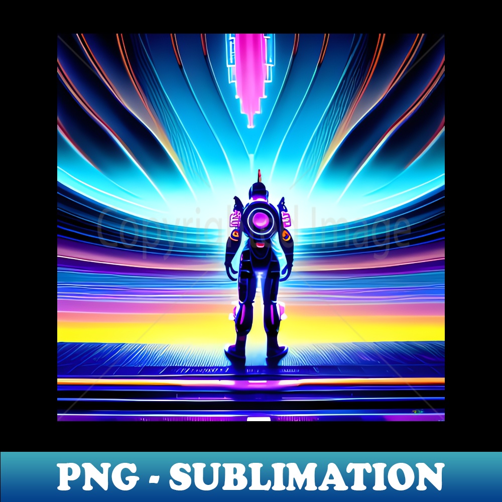 Vibrant Retro Sci-Fi Cyborg Dreamscapes 5 - Sublimation-Read - Inspire ...