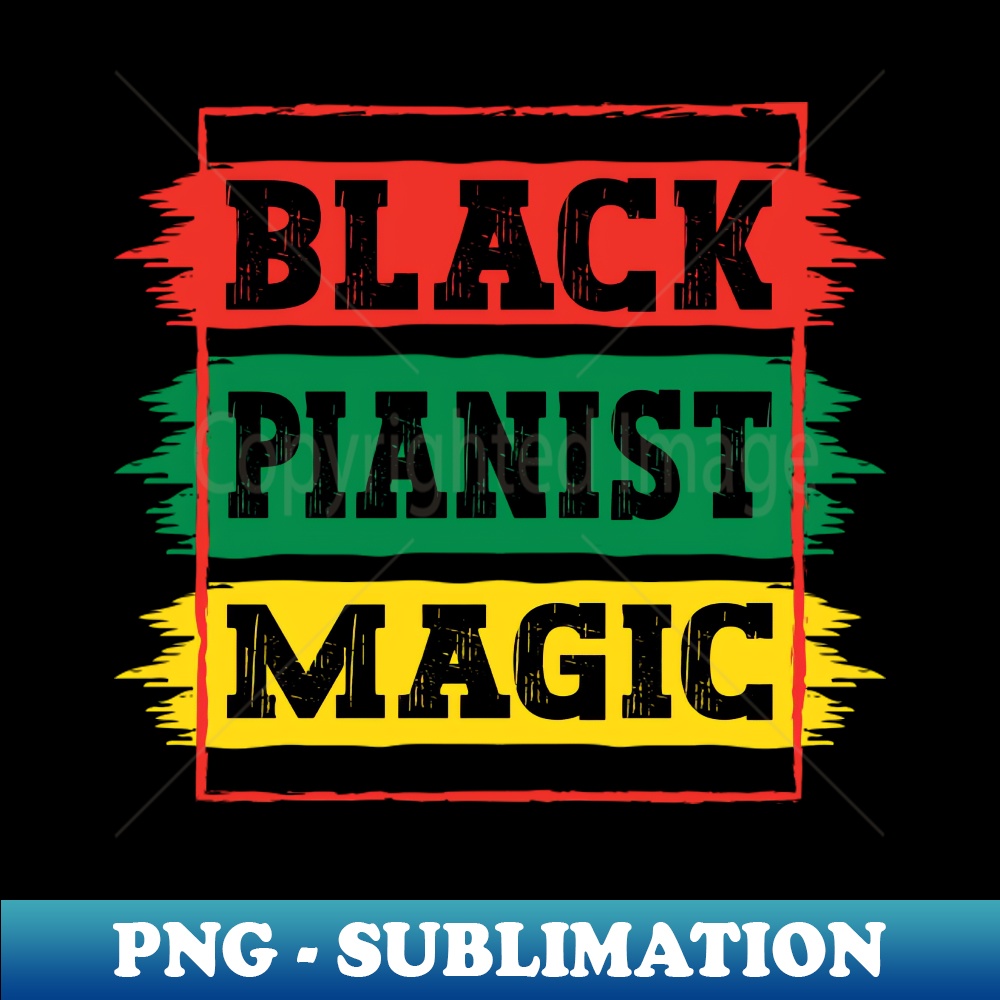 Black Pianist Magic Black African History Month Pride Pianis - Inspire ...