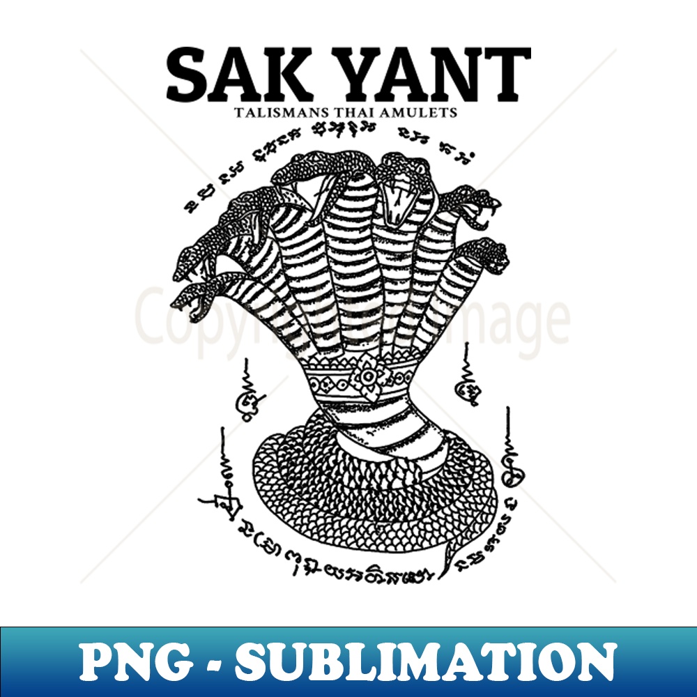 Sak Yant Muay Thai Snake - Exclusive PNG Sublimation Downloa - Inspire ...