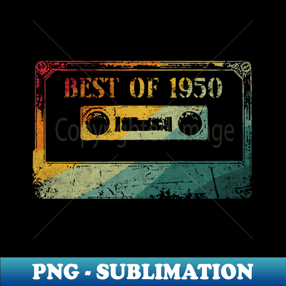 Best of 1950 Retro Cassette Tape 50s Birthday Design - Vinta | Inspire ...
