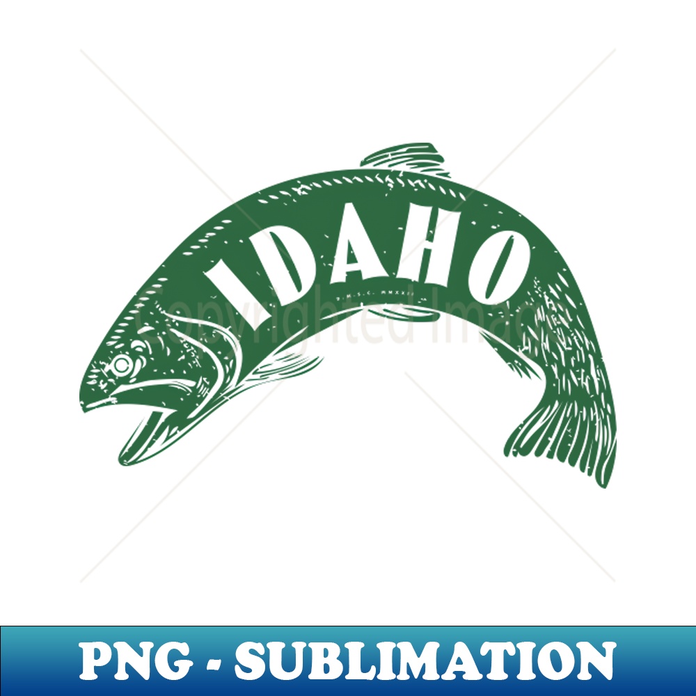 Idaho Fish Wordmark Green - PNG Transparent Digital Download | Inspire ...