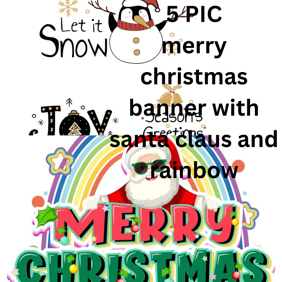funny christmas svg , merry christmas banner with santa clau - Inspire ...