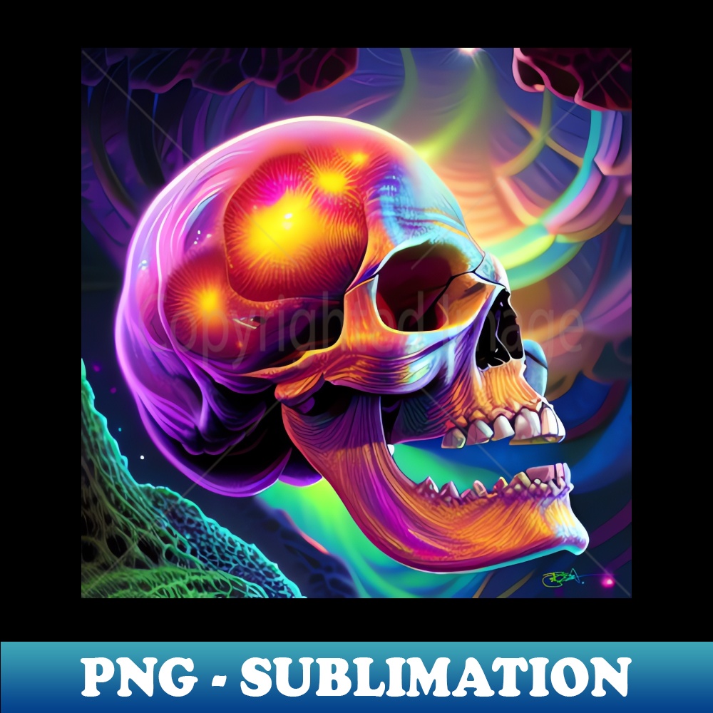 Shroom Surreal Skull Journey 9 - Premium PNG Sublimation Fil - Inspire ...