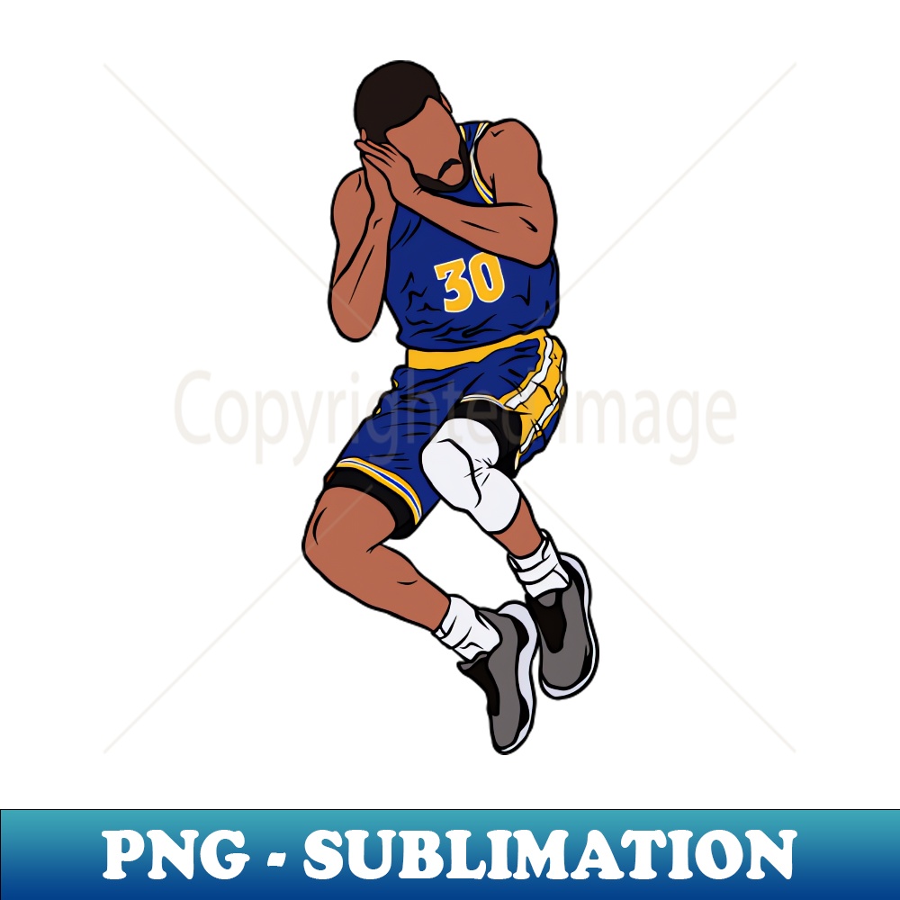 Stephen Curry Jumping Celebration - Sublimation-Ready PNG Fi - Inspire ...
