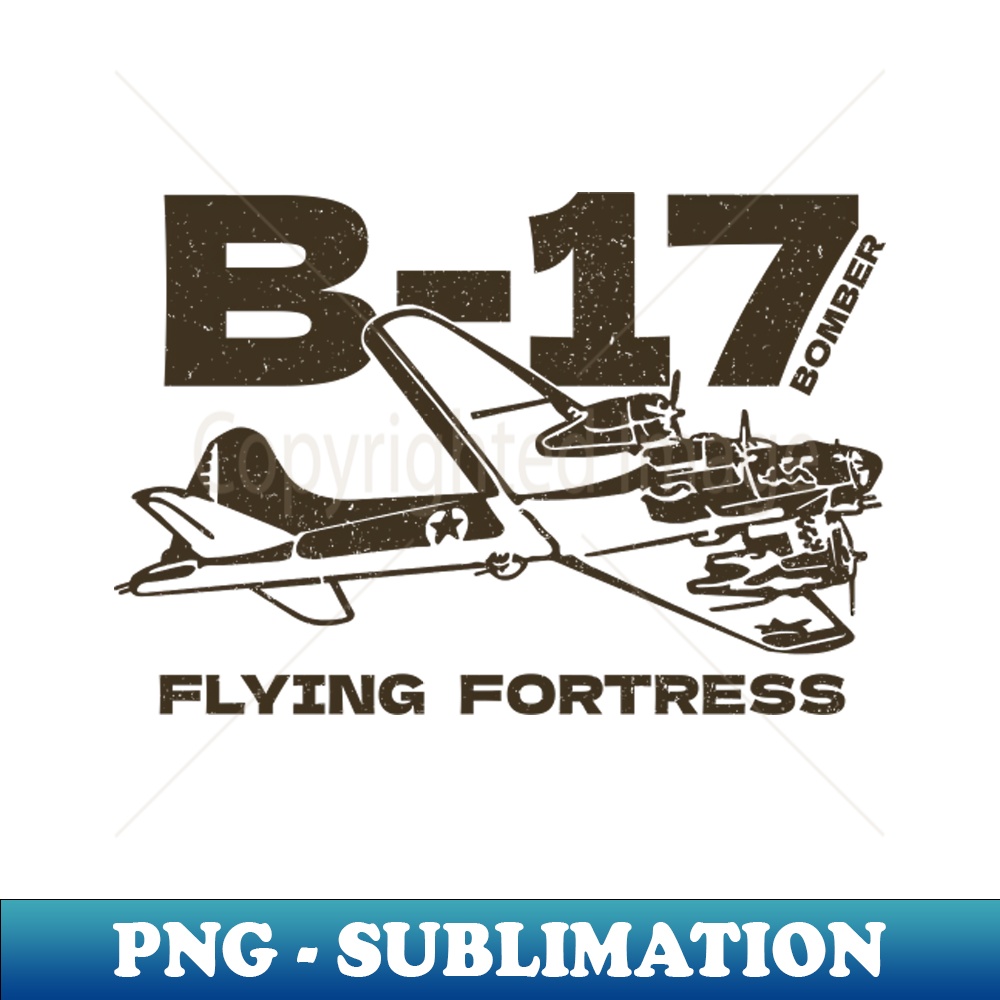 B-17 Bomber WW2 Plane - Signature Sublimation PNG File - Cre | Inspire ...