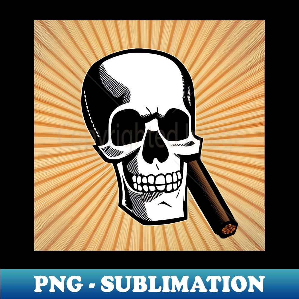 Skeleton with a cigar - Digital Sublimation Download File - | Inspire ...