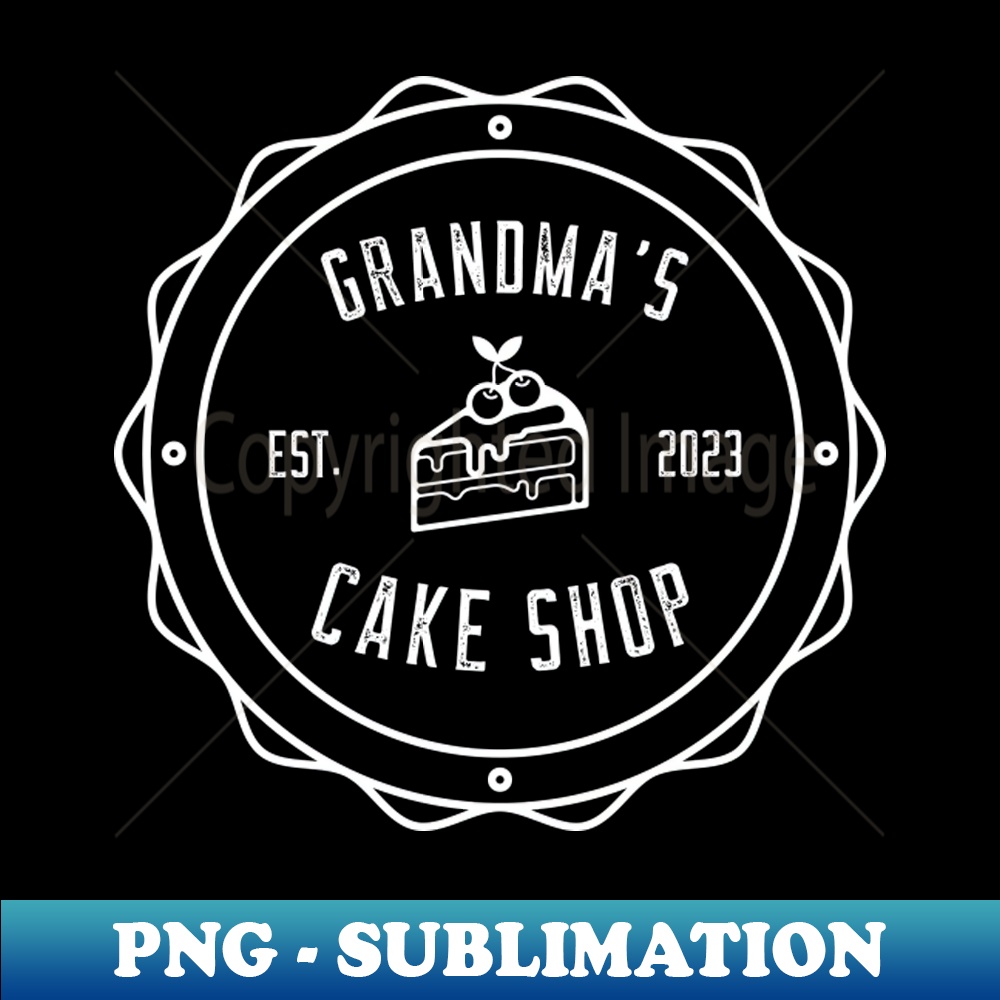 Grandmas Cake Shop White Cake Design - Instant Sublimation D | Inspire ...