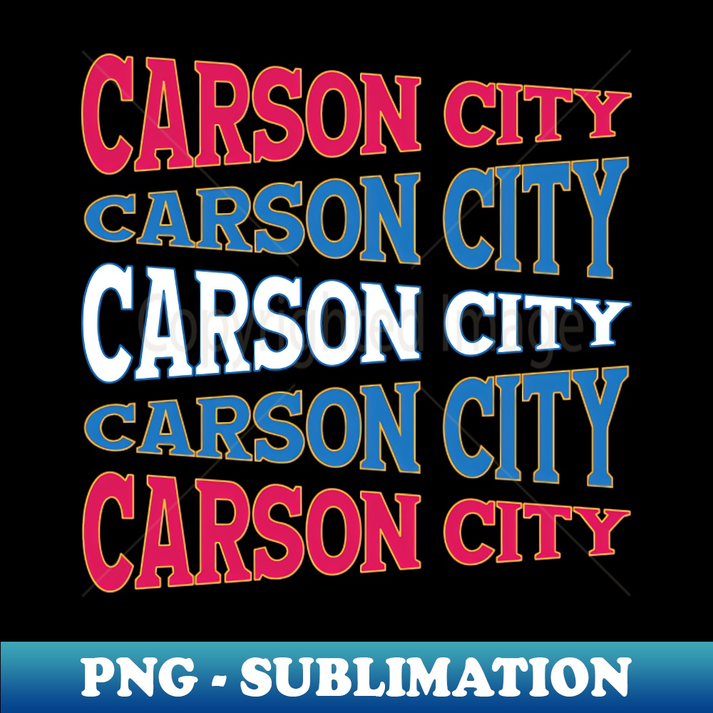 TEXT ART USA CARSON CITY - Digital Sublimation Download File | Inspire ...