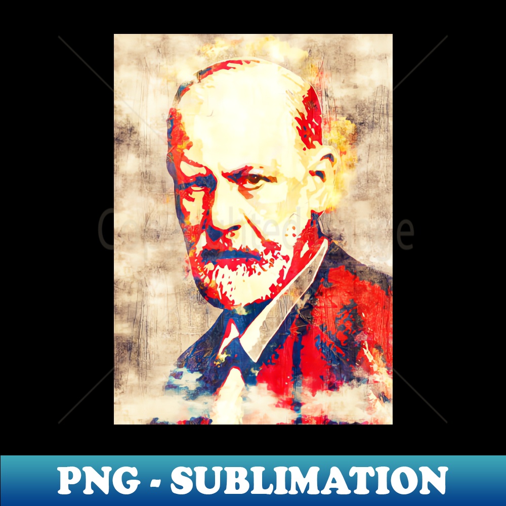 Sigmund Freud Pop Art - Instant PNG Sublimation Download - V | Inspire ...