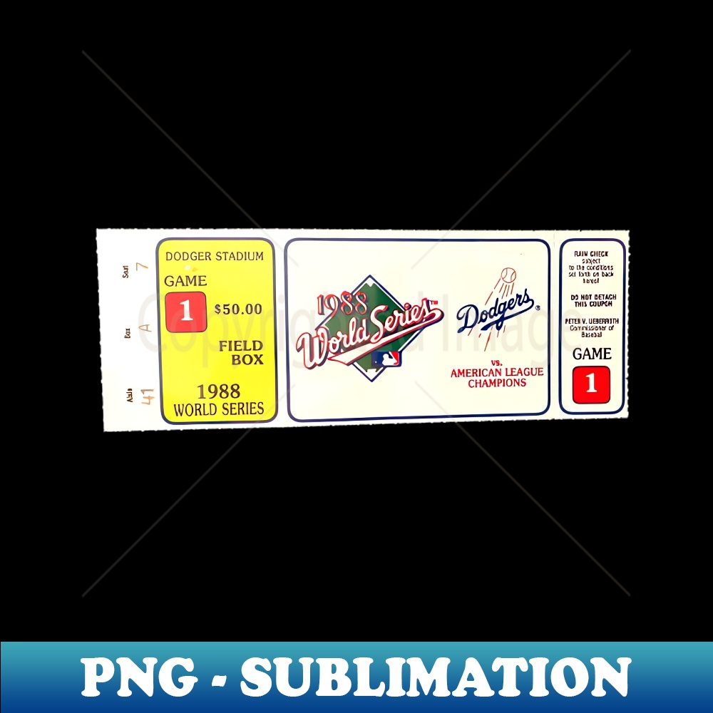 Kirk Gipson World Series Ticket - Trendy Sublimation Digital | Inspire ...