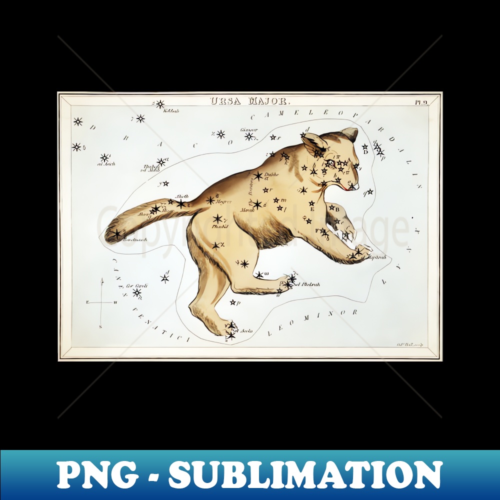 Ursa Major by Sidney Hall 1831 - PNG Transparent Digital Dow | Inspire ...
