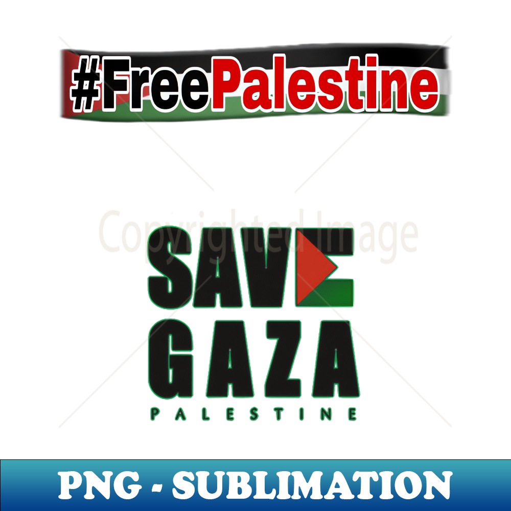 FreePalestine Save Gaza - Creative Sublimation PNG Download - Inspire ...