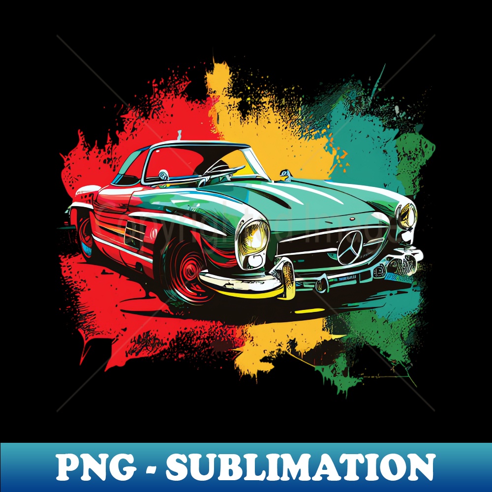 Mercedes-Benz 300SL - Creative Sublimation PNG Download - Un - Inspire ...