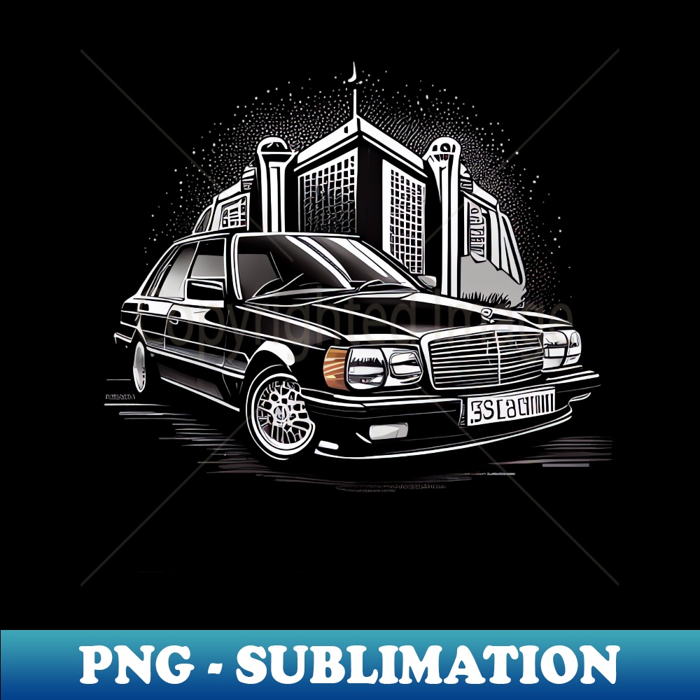 Mercedes-Benz 500E - PNG Transparent Sublimation File - Perf - Inspire ...